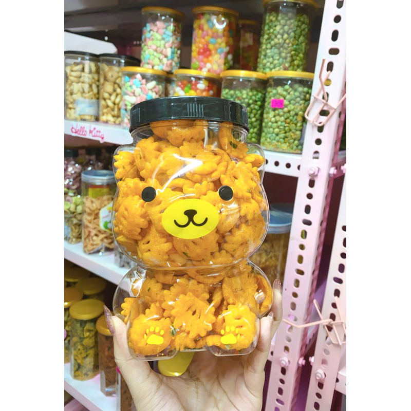 Crispy Onion Crab Snack - Pretty Bear Bottle 300G | Shopee Singapore