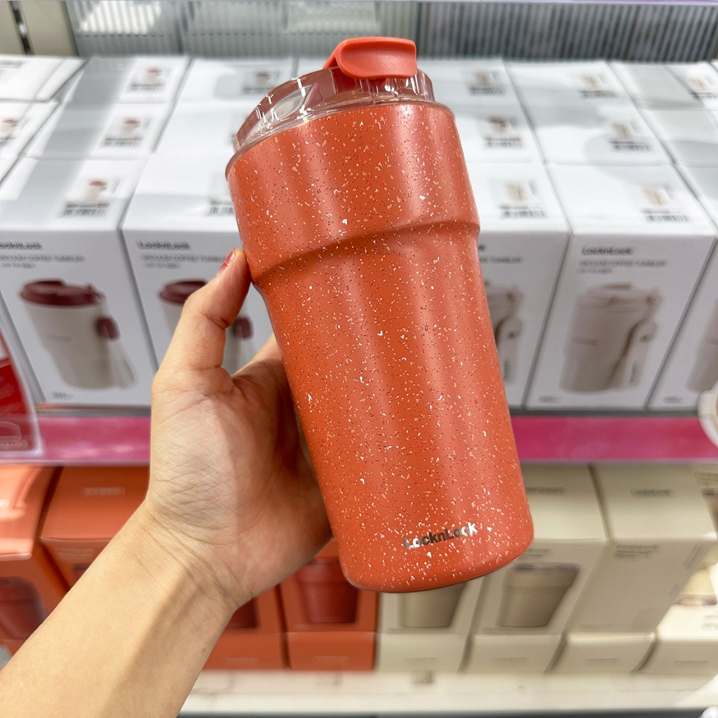 Locknlock ceramic thermos cup 500ml Metro Cafe Tumbler LHC4357 | Shopee ...