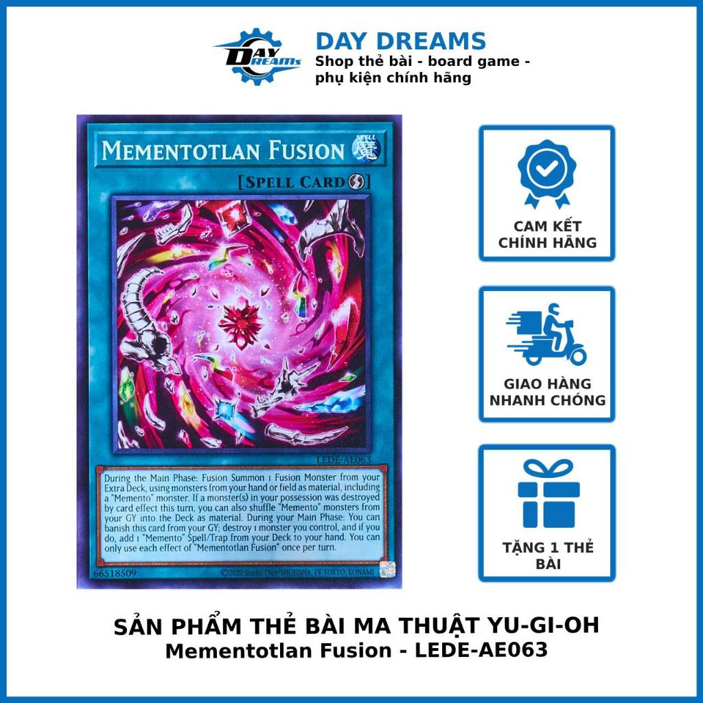 Yugioh Card Asian English-Language English Version: Mementotlan Fusion - LEDE-AE063 - COMMON ...