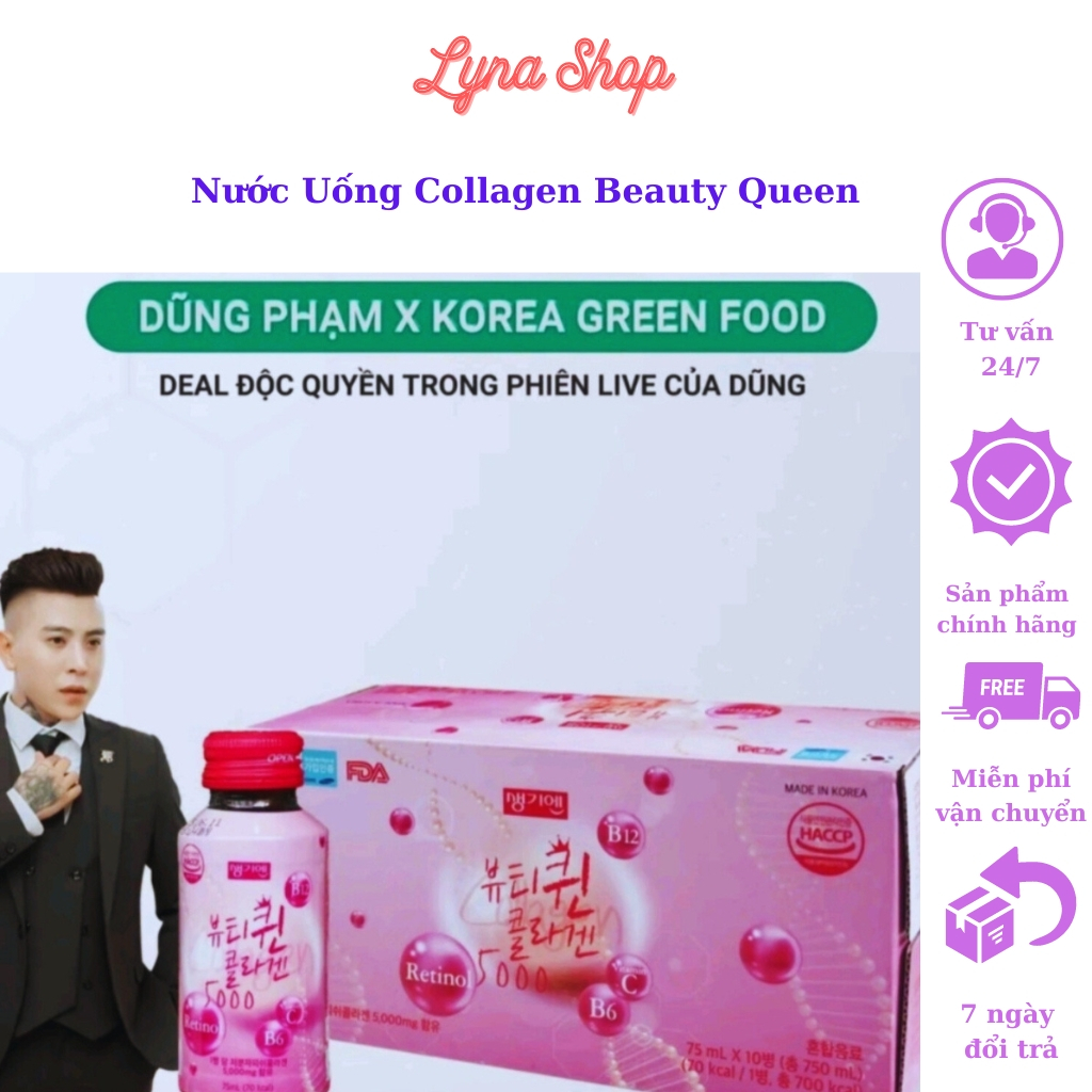 Collagen Beauty Queen 5000MG Drink - Genuine {Dung Pham} helps beautify ...