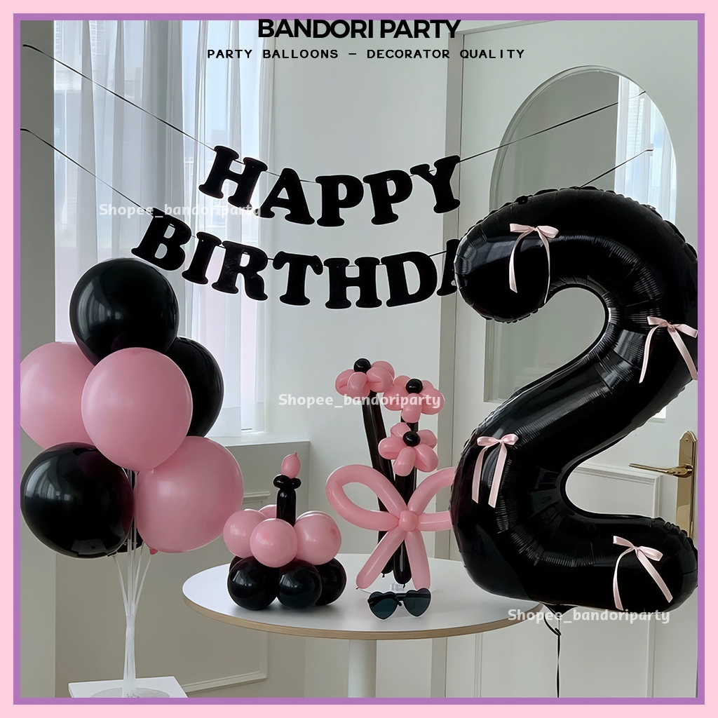 Simple Birthday Decoration BLACKPINK Pink Tone BLACKPINK With Birthday ...