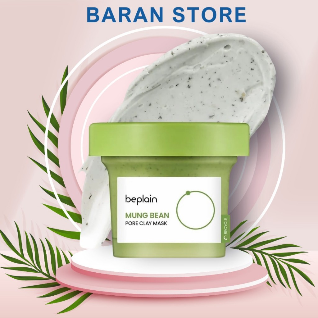 Beplain Mung Bean Pore Clay Mask 120ml cleans pores Smooth skin Baran ...