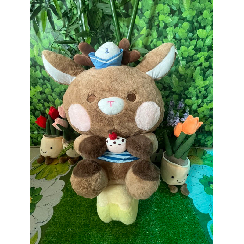 Navy reindeer stuffed animal (Timezone pick) | Shopee Singapore