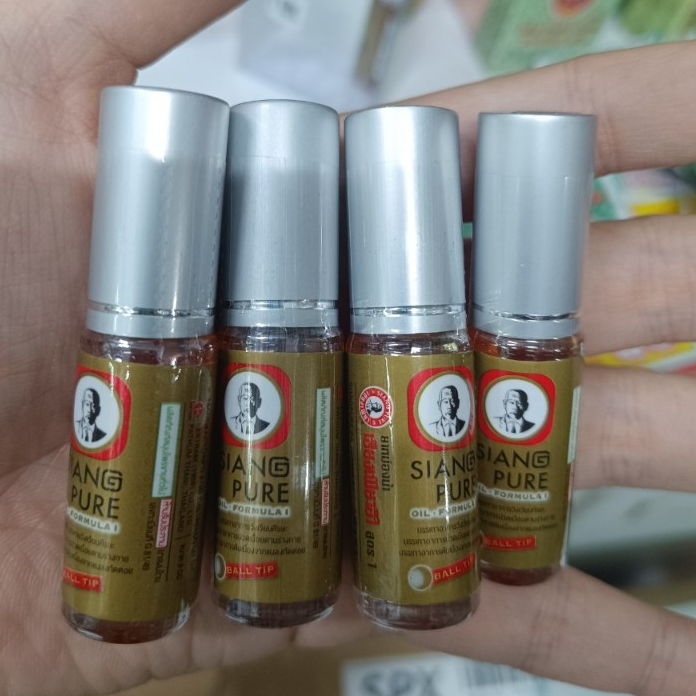 Thai Old Man Roll Oil SIANG PURE 3ml (Box / 6 Bottle) | Shopee Singapore
