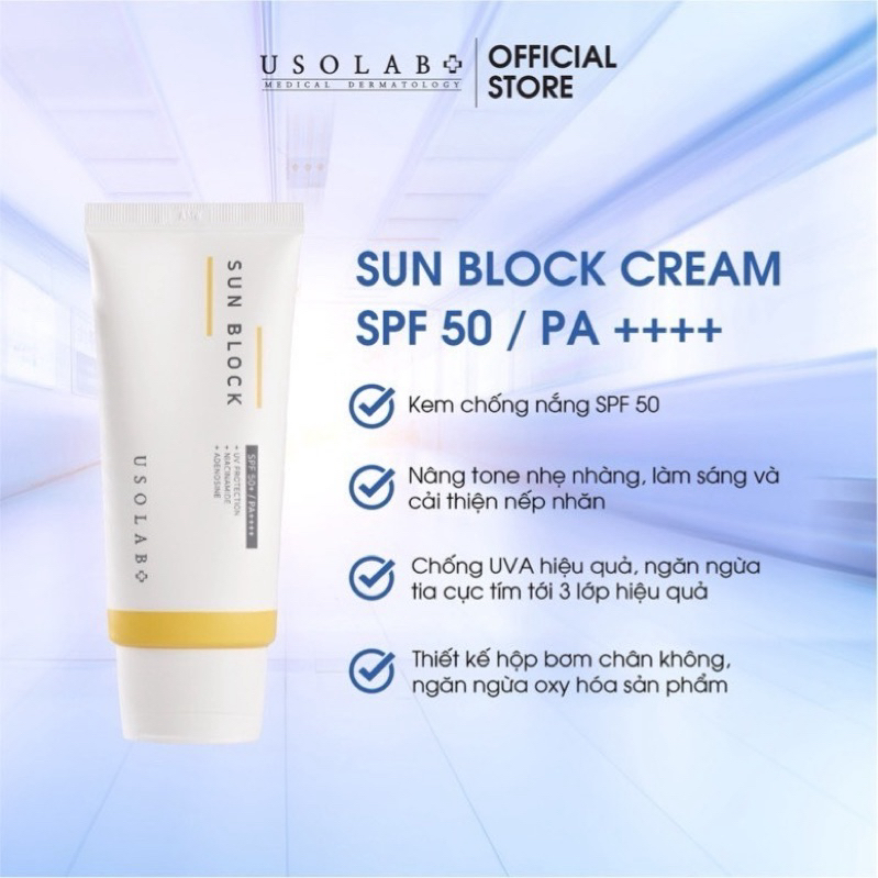 (Dmn) Usolab Sun Block Cream SPF 50+ PA + + + 50g Sunscreen And ...