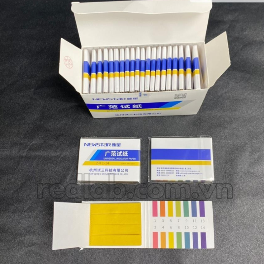 [Box Of 20] Newstar pH 1-14 rapid test paper, box of 20 stacks, each ...
