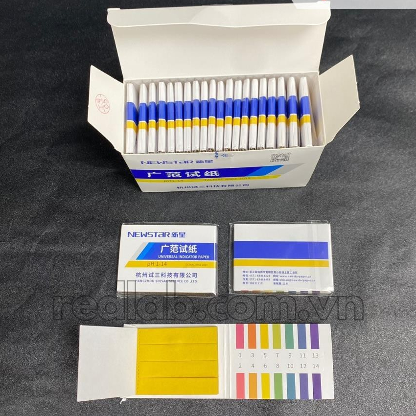[Box Of 20] Newstar pH 1-14 rapid test paper, box of 20 stacks, each ...
