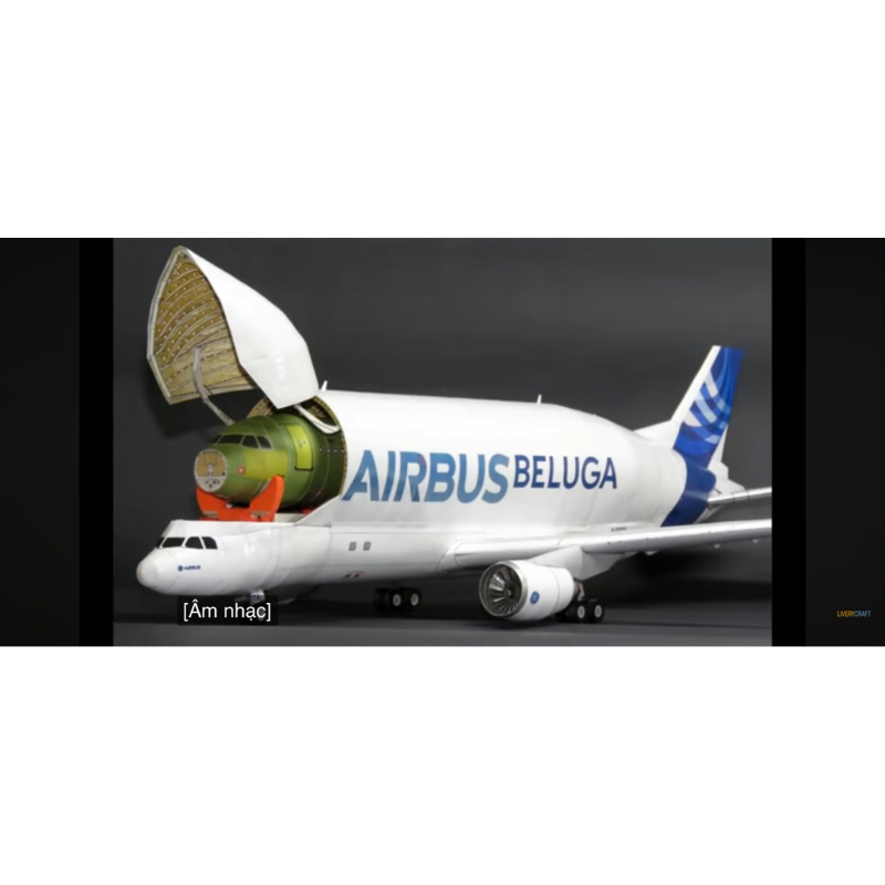 Airbus beluga paper model 1:100 scale | Shopee Singapore