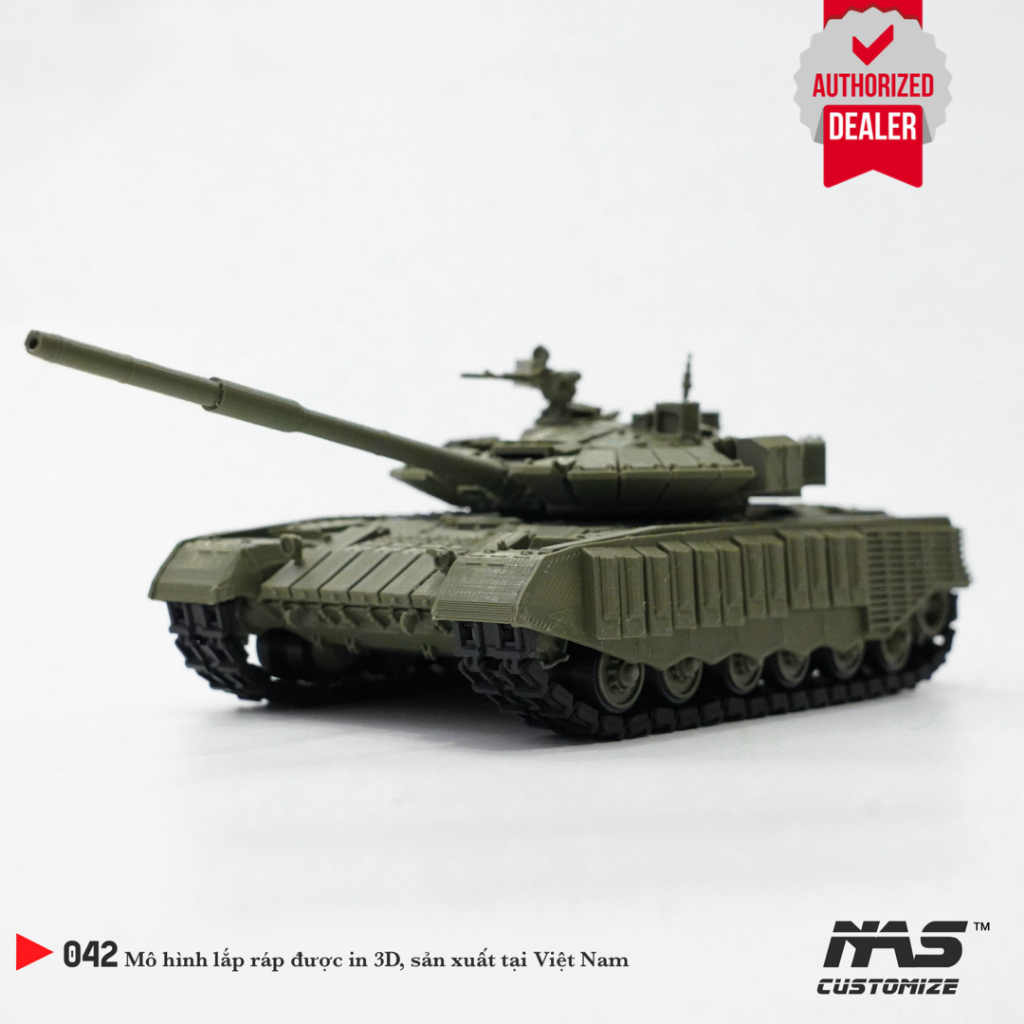 [NAS] Assembly model of tank T-80 BVM 1/48, Military assembly model of ...
