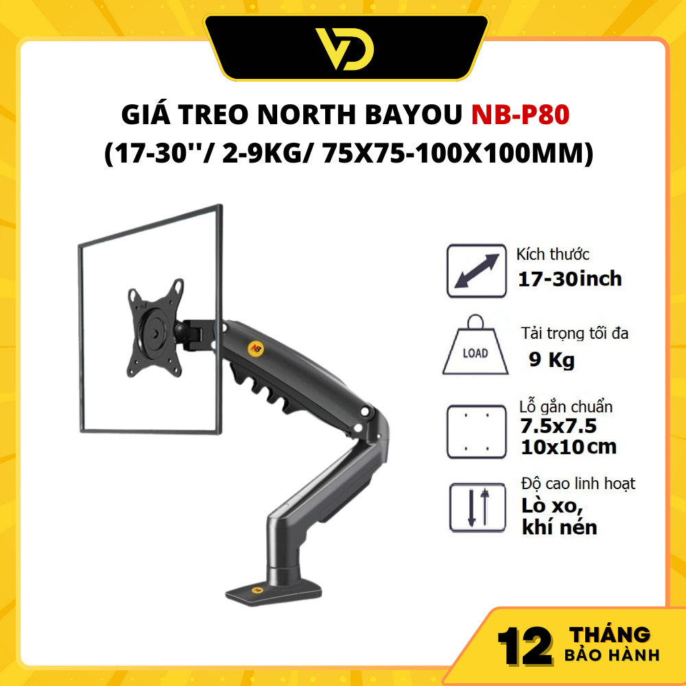 North Bayou NB-P80 Display Bracket (NEW 2024) 17 - 30" / Load Up To 9KG ...