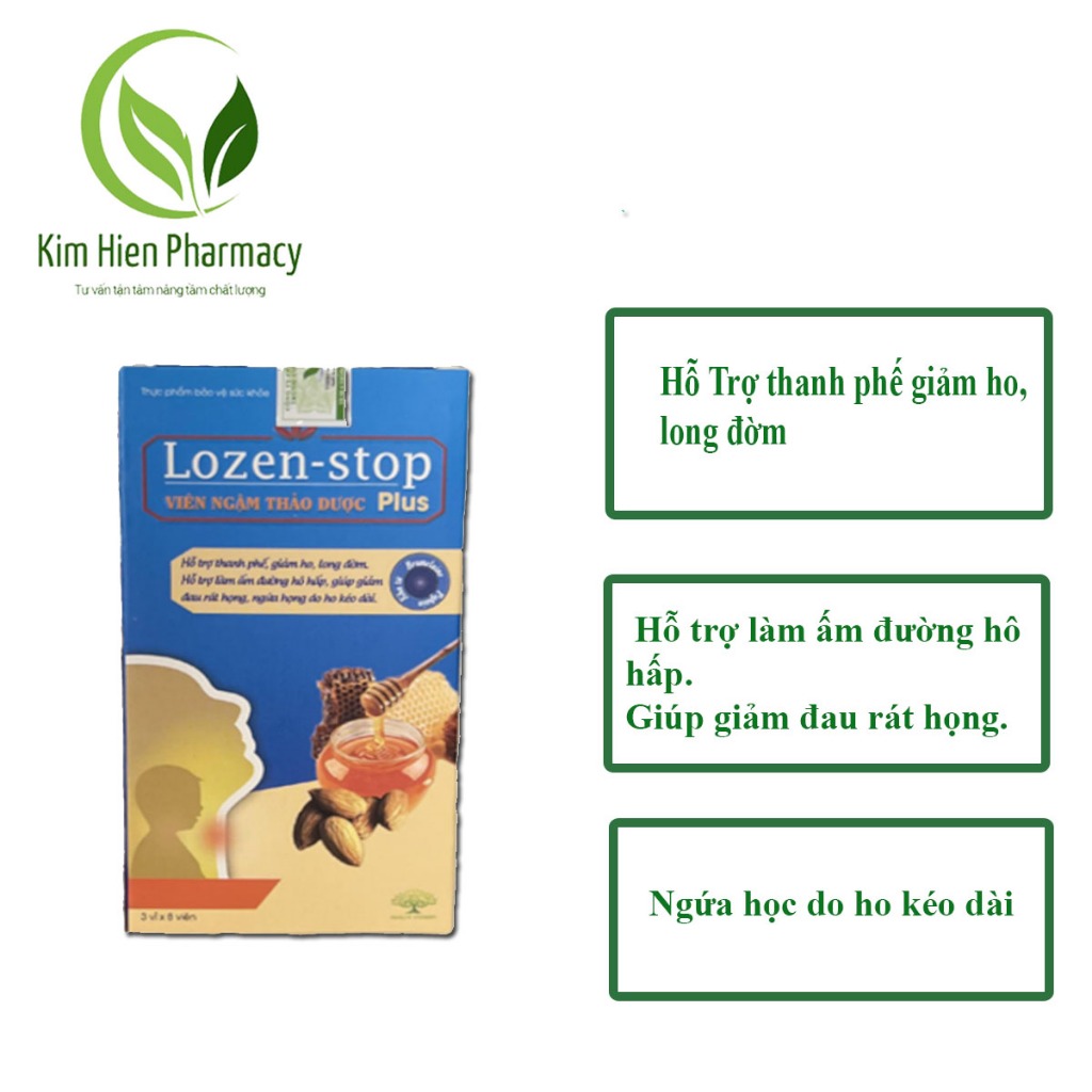 Lozen-stop cough lozenges - helps relieve cough and sore throat (3 ...