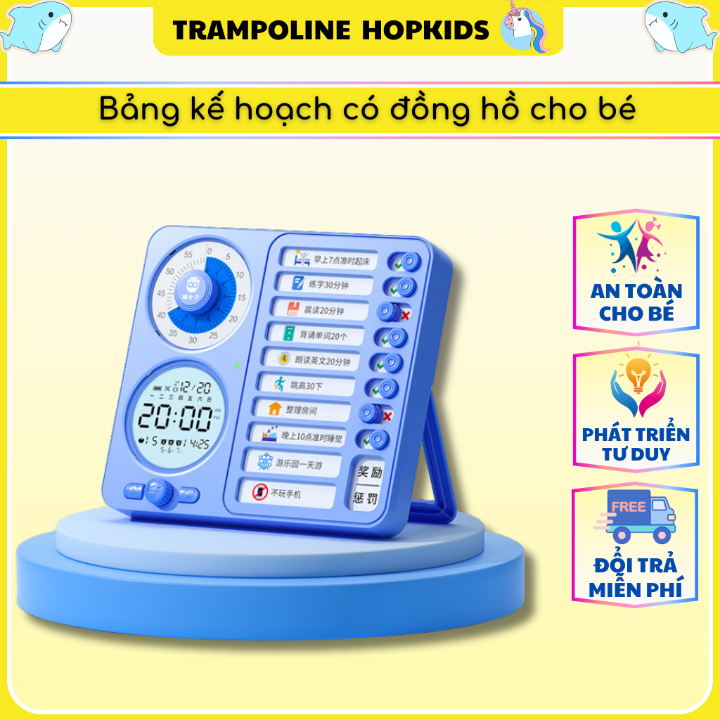 Hopkids Timer Planner with Countdown Clock - Train Self-Discipline ...
