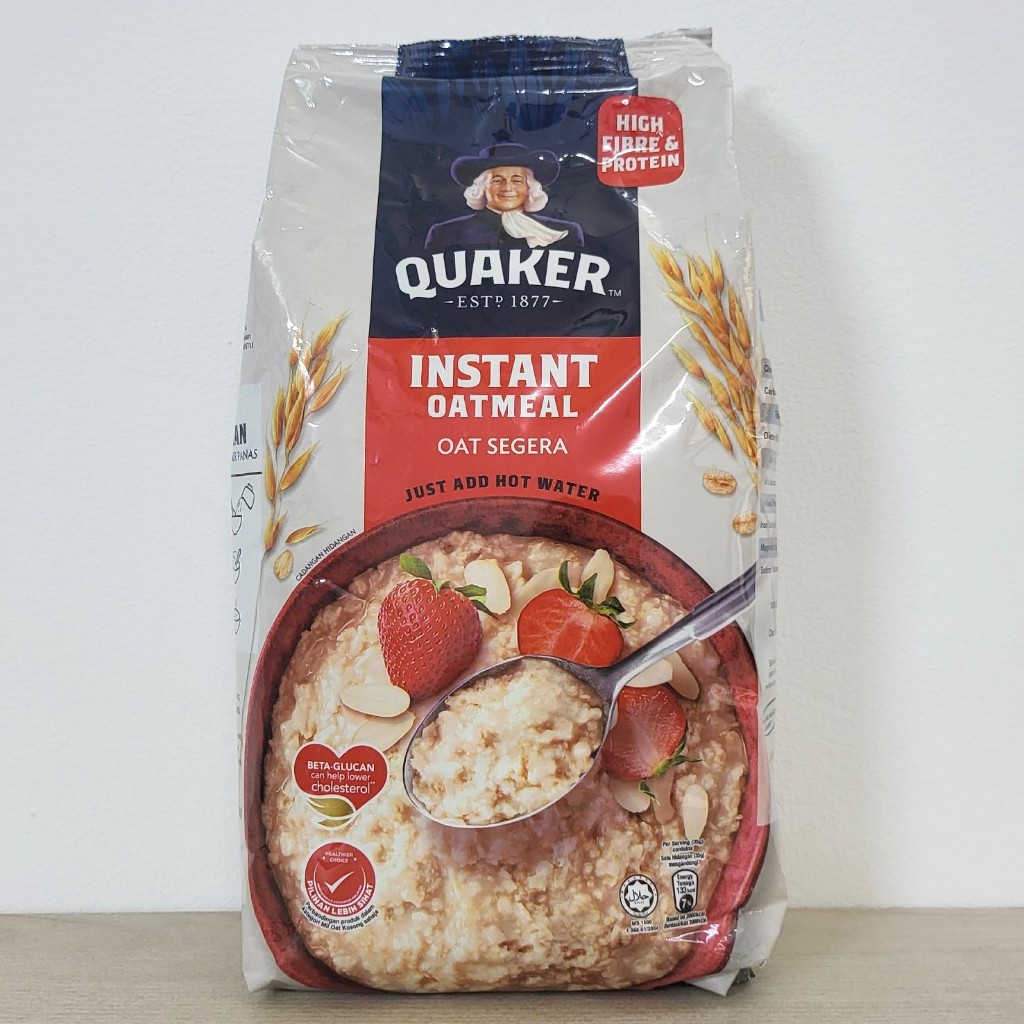 QUAKER Instant OAT PURE OATS Instant Oatmeal (HALAL) | Shopee Singapore