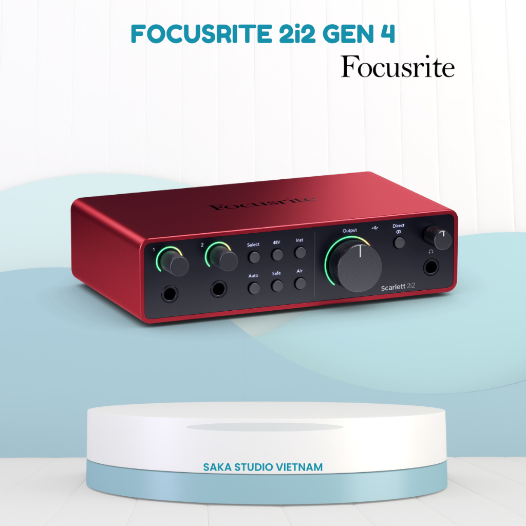 Focusrite Scarlett 2i2 Gen 4 - Studio professional recording Sound card ...