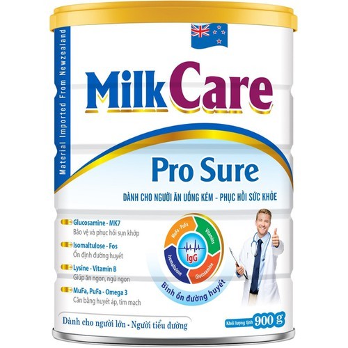 MILKCARE PRO SURE Powdered Milk 900G - FOR THE ELDERLY, PEOPLE WHO HAVE ...