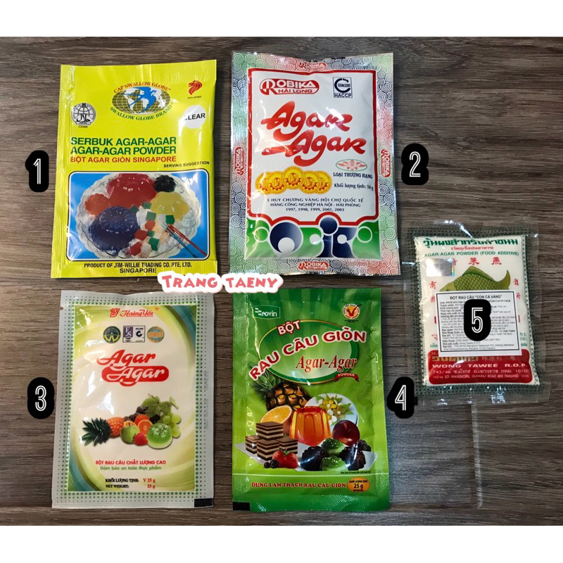 Agar Crispy Jelly Powder (Singapore, Hai Long, Hoang Yen, Rovin ...