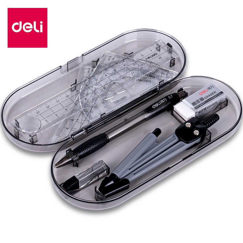 Deli 8 compass ruler set Piece specialized in school tools for students ...