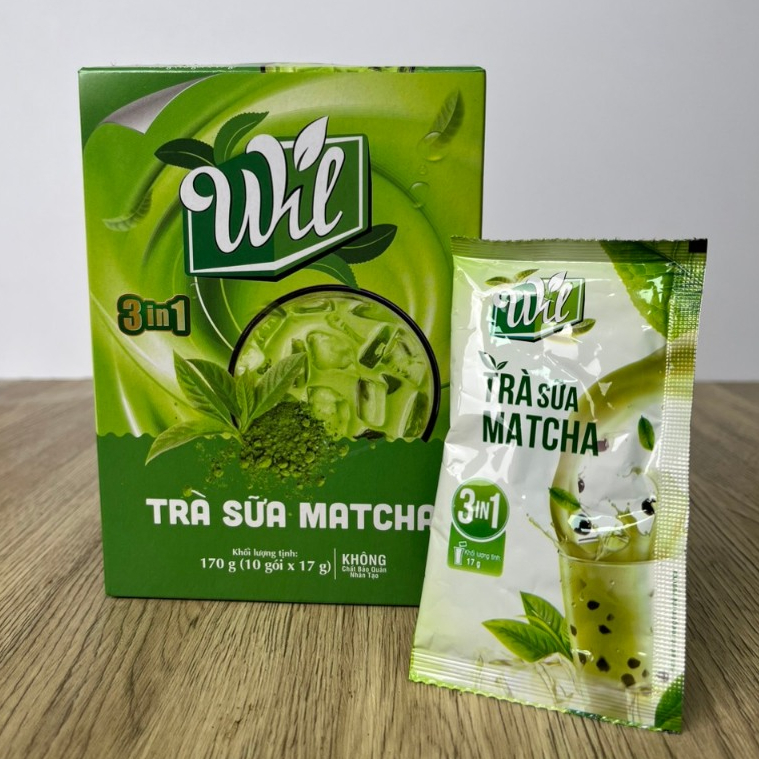 Wil matcha milk tea, fragrant and rich instant milk tea, box of 170g ...