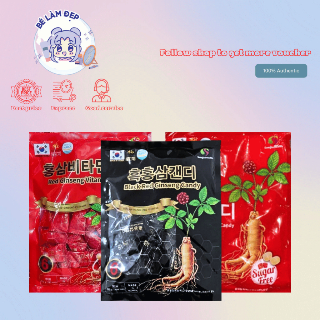 Samjin Health Gingsen Vitamin Candy 6 Years Red Ginseng Candy 200g ...