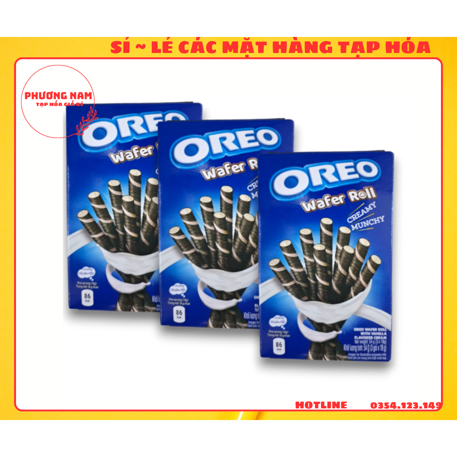 Oreo WAFER ROLL CREAMY MUNCHY Wafers 54G | Shopee Singapore