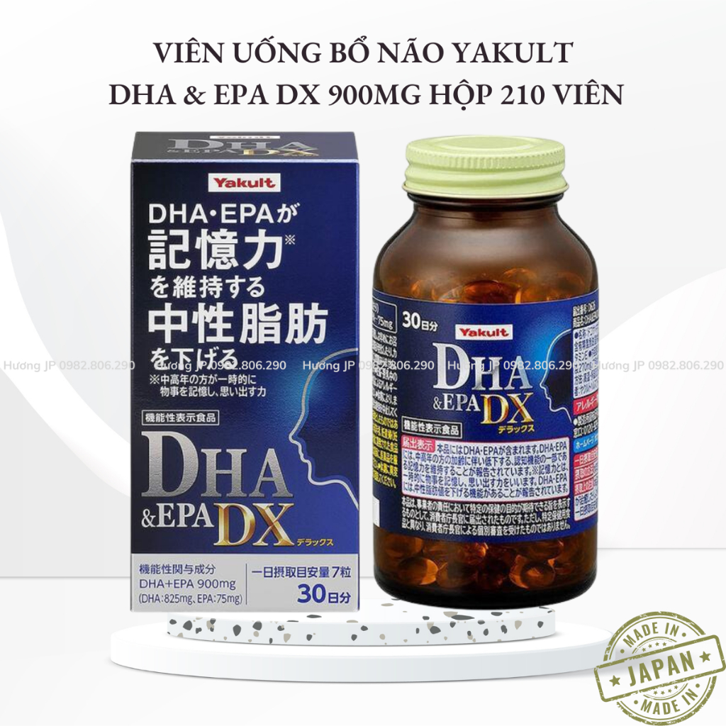Yakult DHA & EPA DX Brain Supplements 900mg Box of 210 Tablets | Shopee Singapore