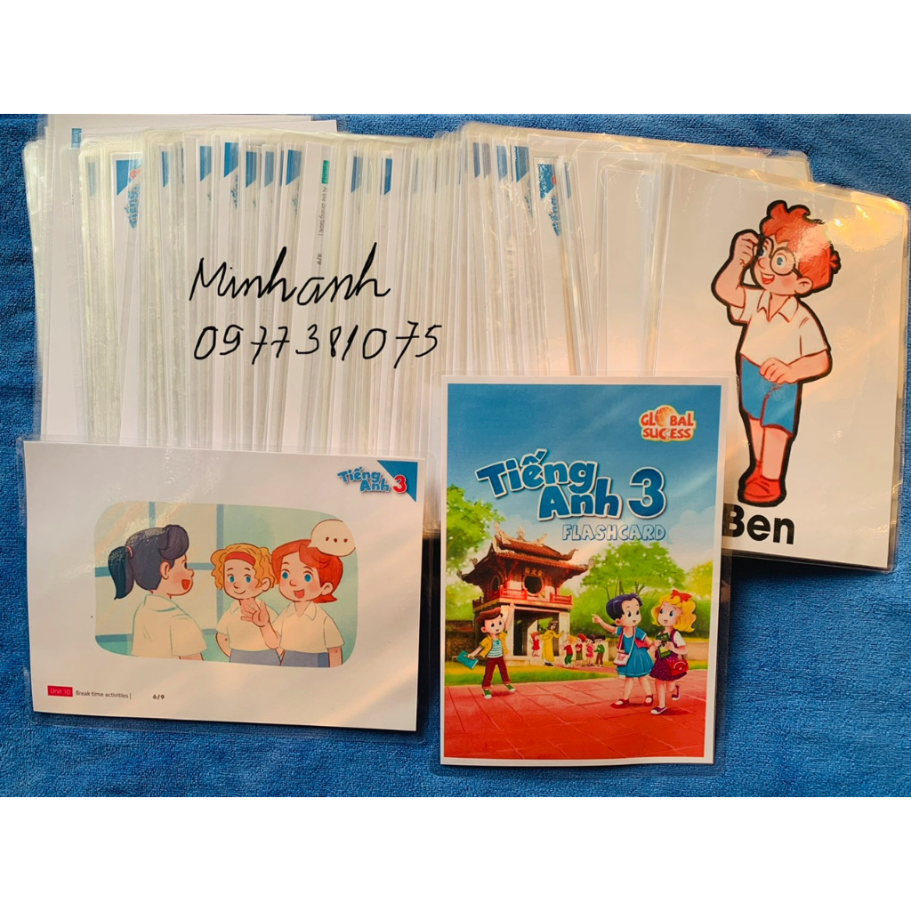 Global Success English Flashcard Grade 3 plastic Laminated A5 Flashcard ...