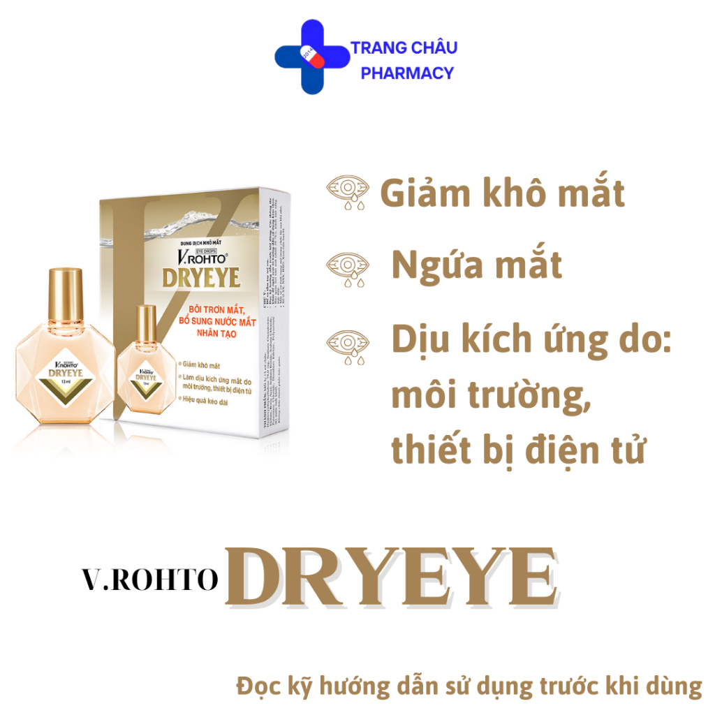 Moisturizing eye drops & artificial tears supplement V.Rohto DryEye ...