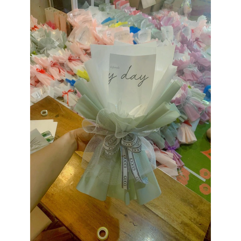 Welded foam wax flower arrangement 3-5b code MM (please order from 2c ...