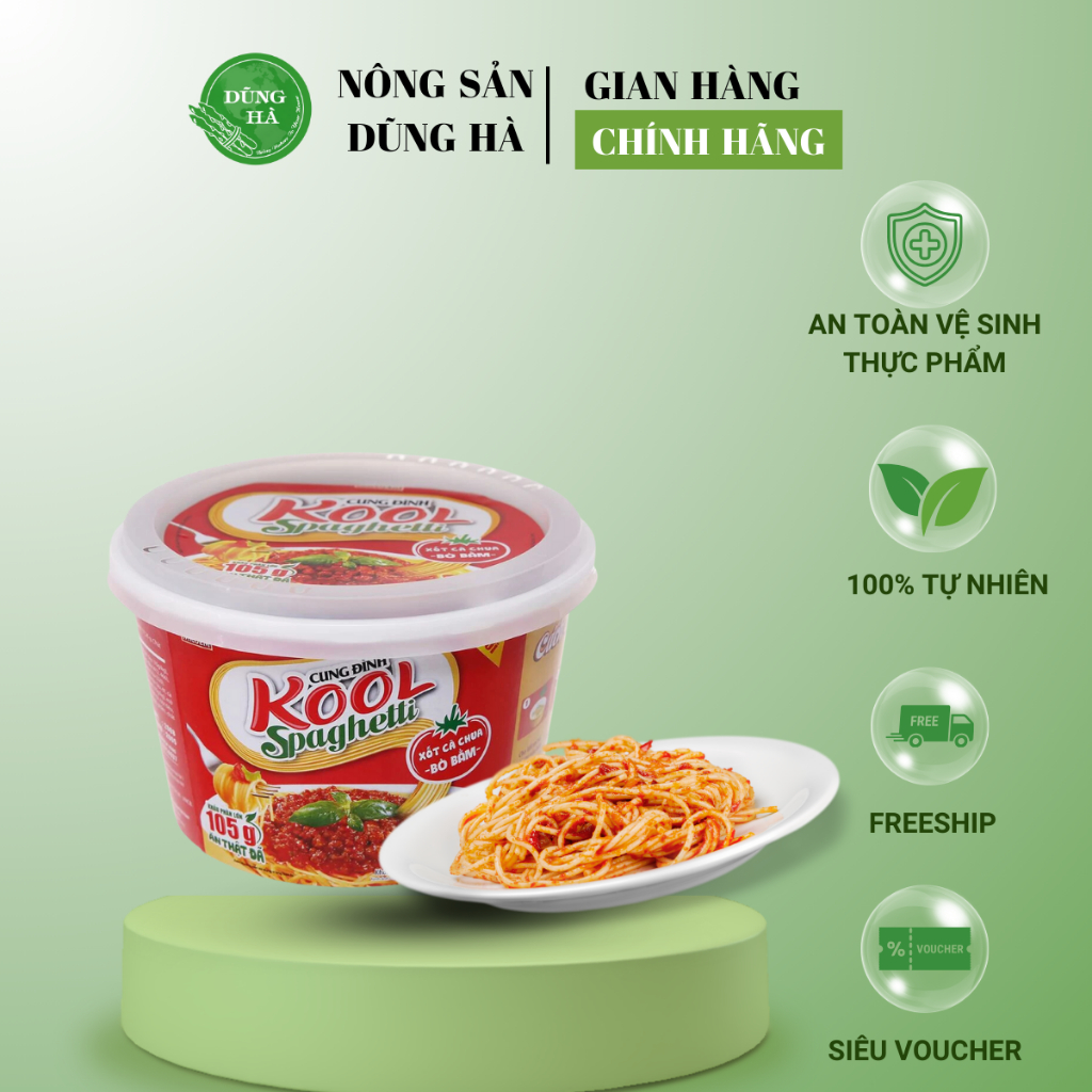 Kool Spaghetti Royal Mixed Noodles box 105G (with real minced beef ...