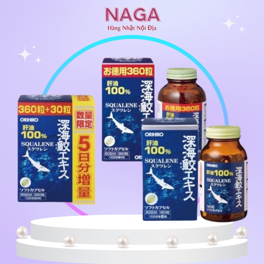 Orihiro SQUALENE SHARK FIN CARTILAGE PILLS - 360/390 Tablets Japan ...