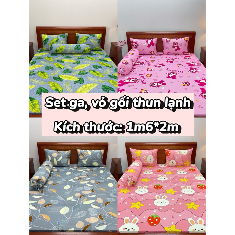 Set of 4 Korean cold sheet and pillowcasePiece (1m6*2m) | Shopee Singapore