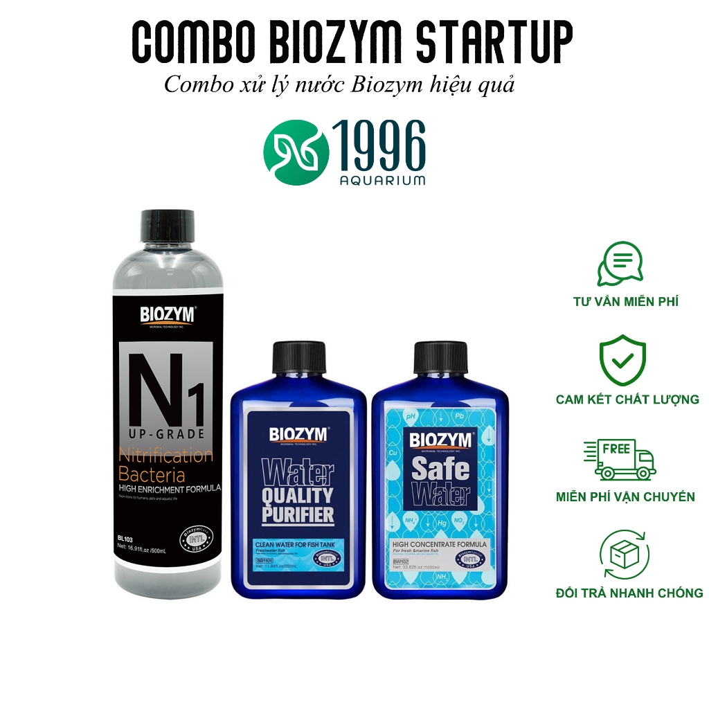 Biozym Water treatment Combo (Biozym N1 + Biozym Safe Water + Biozym ...