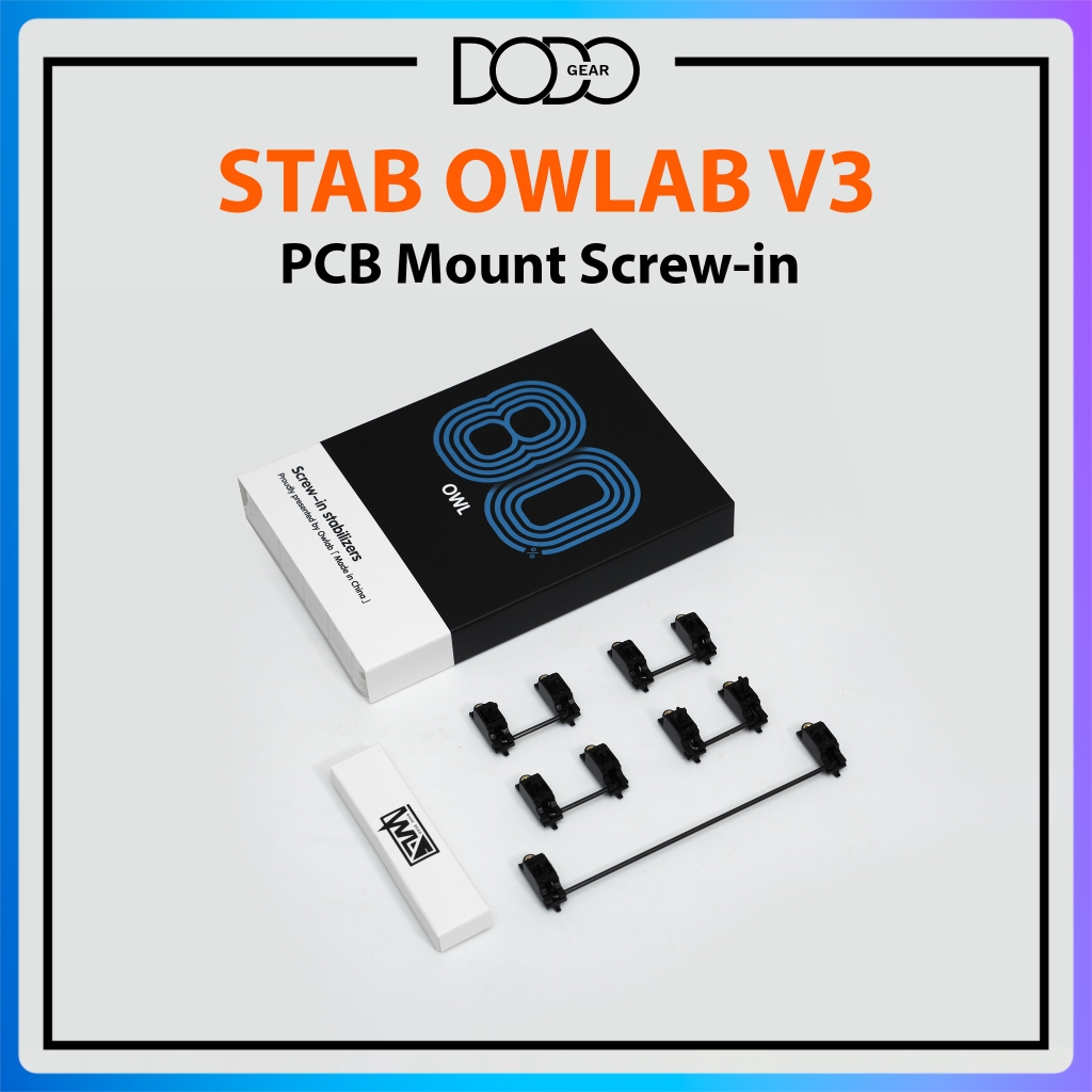 Owlab V3 PCB mount Screw-in stab stabilizer set Owlab V3 stab bar for ...