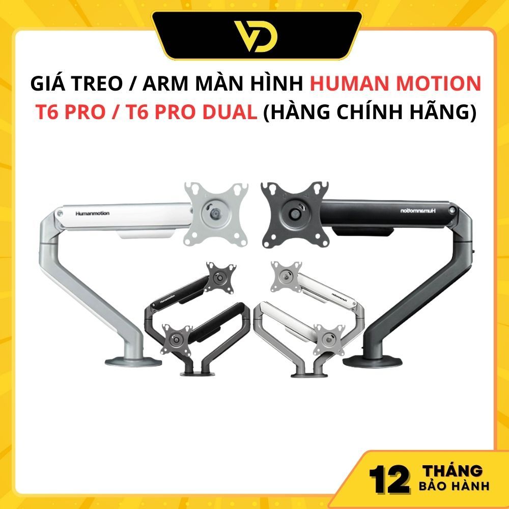 Human Motion T6 Pro / T6 Pro Dual monitor ARM mount (Genuine product ...