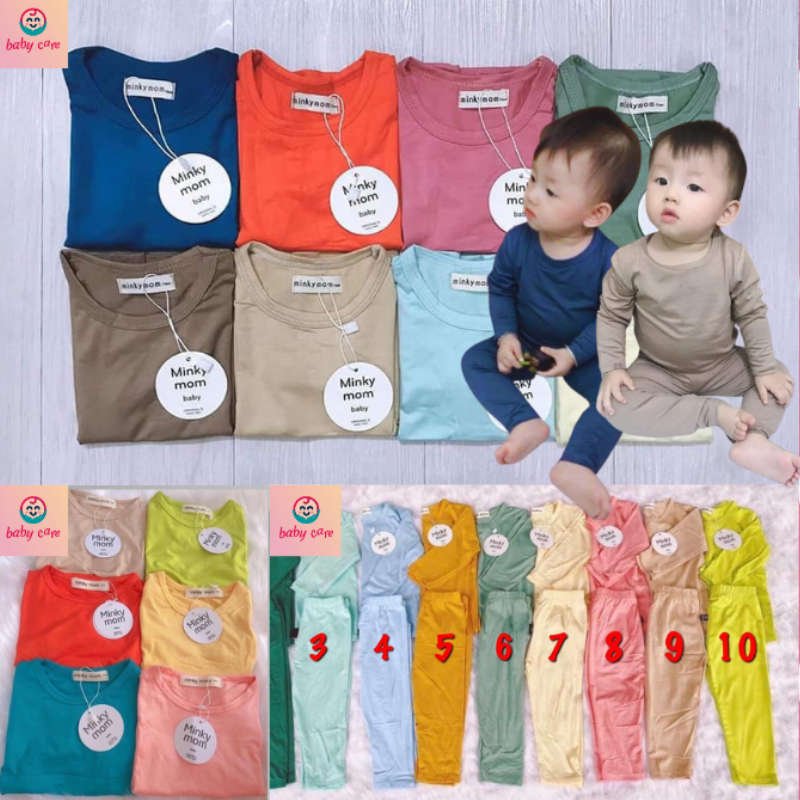 Long-sleeved set for babies, cold elastic set for boys, genuine plain ...
