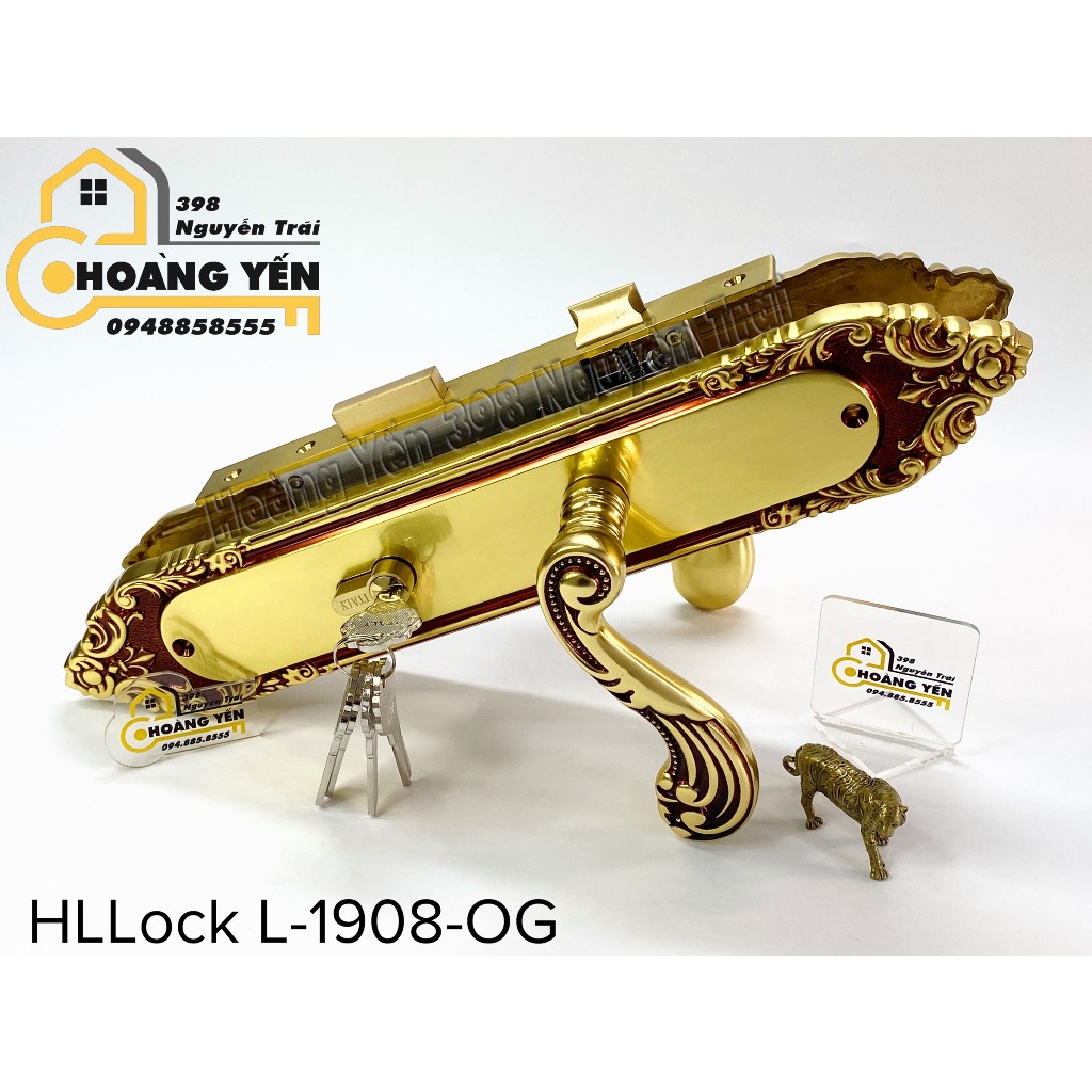 Hllock L-1908 Room Vent Lock, Italy Copper Handle Lock, Main Door Lock ...