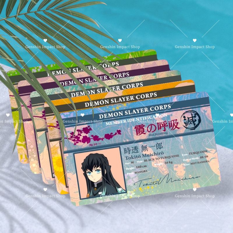 Photo of business card ID card character Demon Slayer Demon Slayer ...