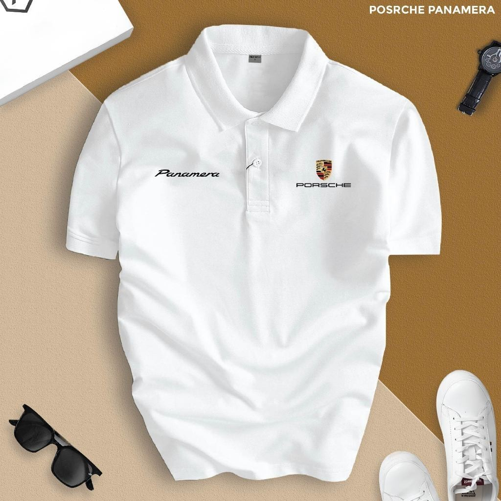 POLOMAN Porsche Turn-down Collar Polo Shirt CVC Crocodile, Porsche 911 ...