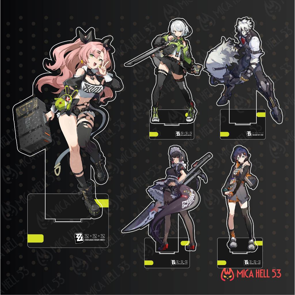Standee Mica 15cm Statue Mica Zenless Zone Zero Standee Acrylic Anime ...