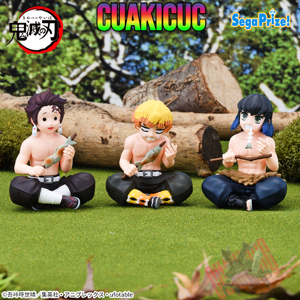[Genuine Sega] Model Tanjiro / Zenitsu / Inosuke Sitting To Eat ...