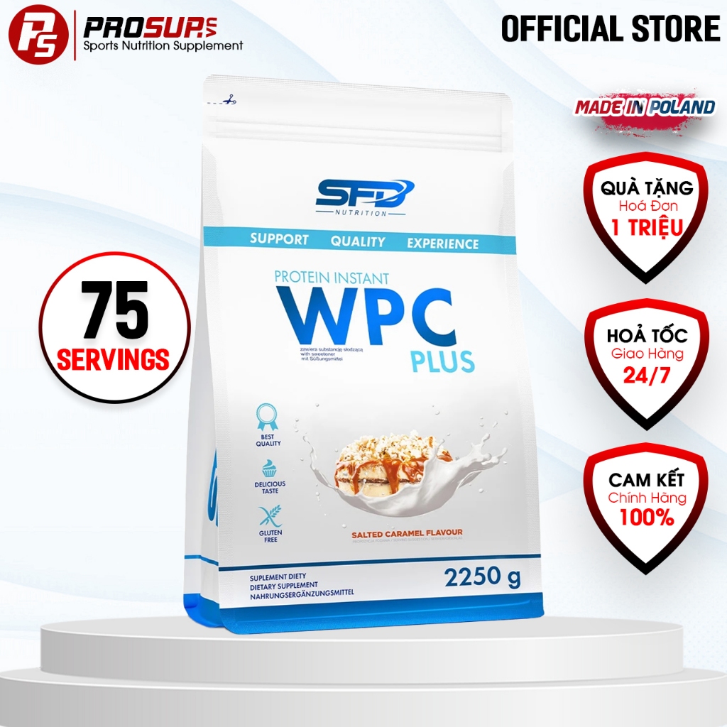 Whey PROTEIN WPC PLUS PROTEIN INSTANT SFD Nutrition - Nutritional powder to support muscle ...