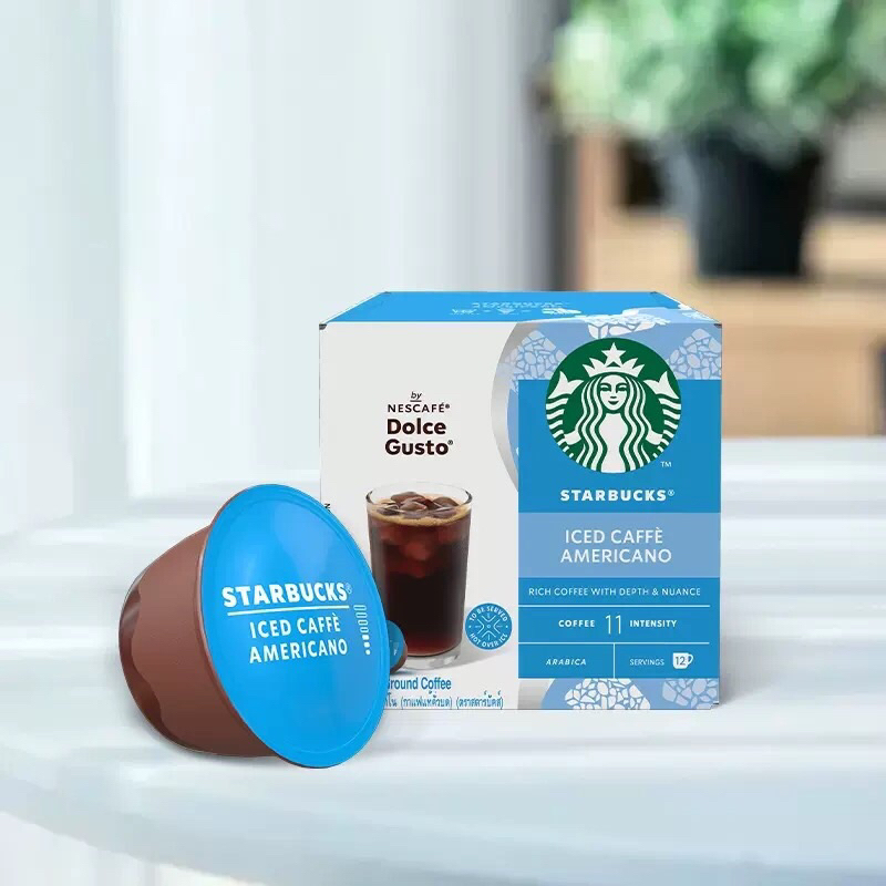 (NEW) Nescafe DOLCE GUSTO TABLET cafe STARBUCKS ICED AMERICANO FLAVOR ...