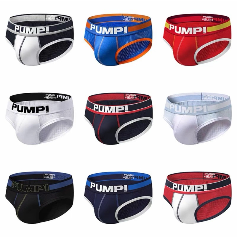 Jockstrap Pump men's breathable mesh elastic cotton gym underwear ...