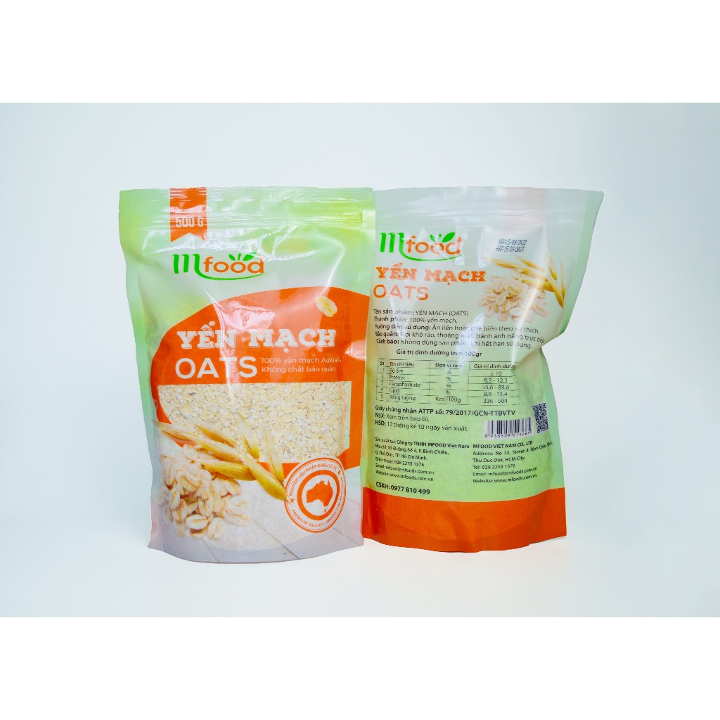 Australian WHOLE OATS BAG 500G MFOOD BRAND | Shopee Singapore