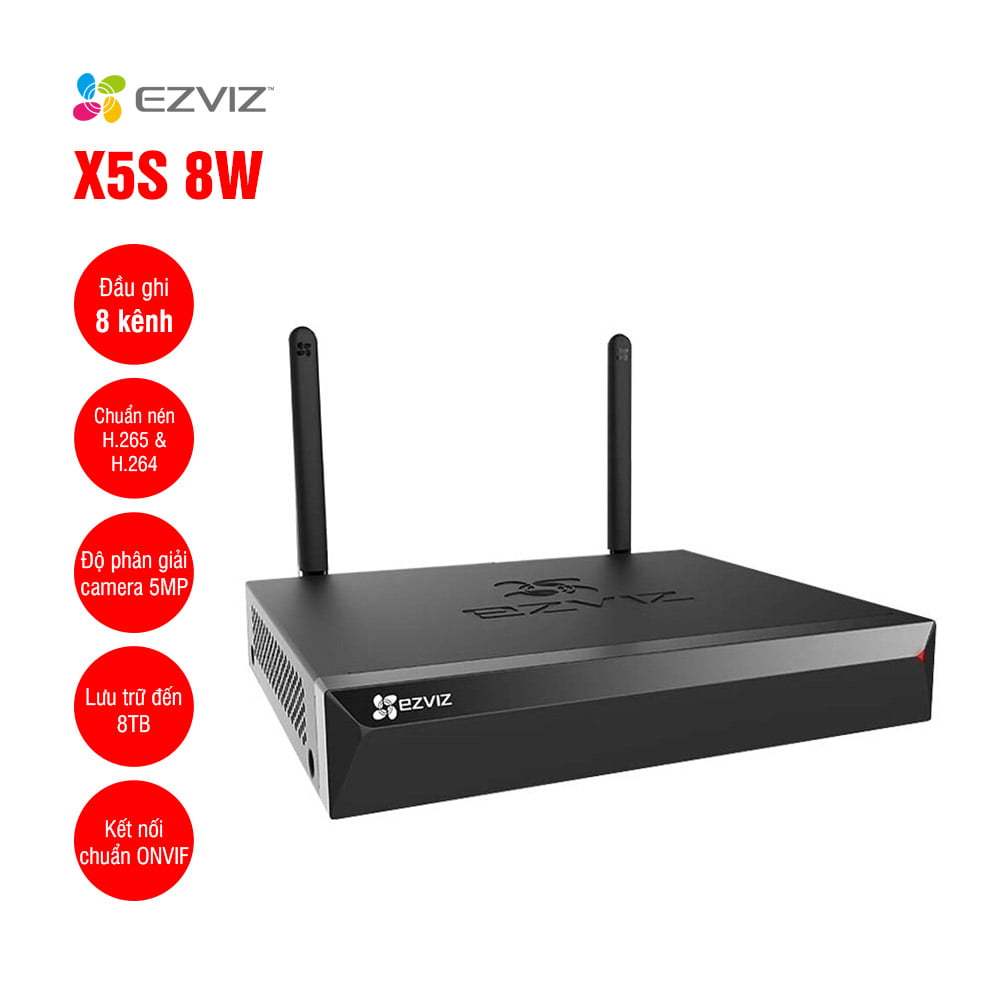 Ezviz CS-X5S-R100-8W 8-channel wifi video recorder (genuine) | Shopee ...