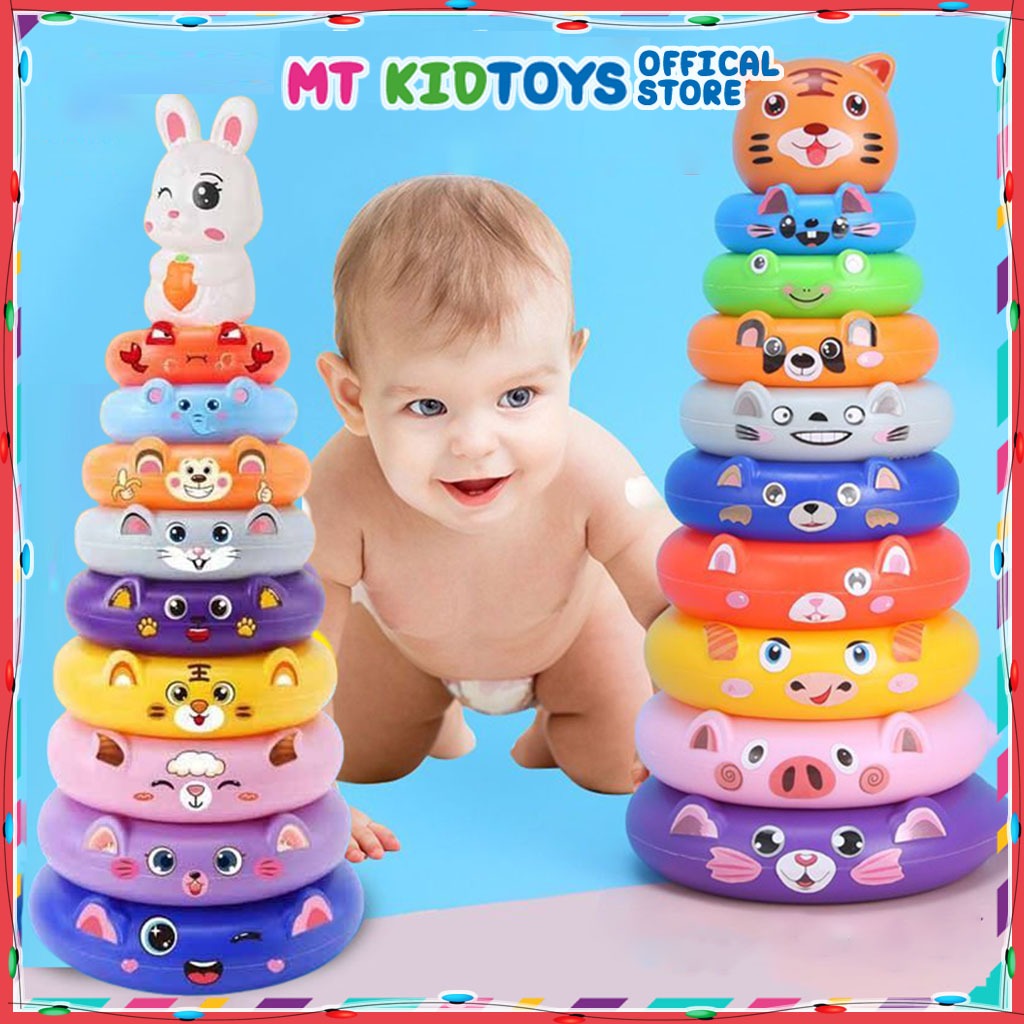 10-tier Circle Stacking Tower Strawberry Bear White Rabbit Safe ...