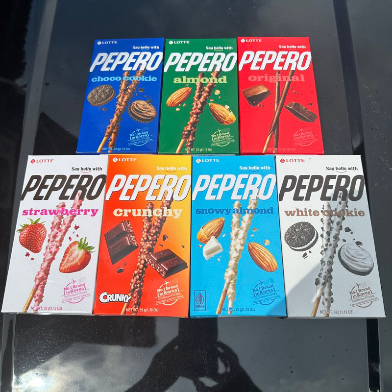 Lotte PEPERO Korean Cake With Many Flavors 32g-39g Box | Shopee Singapore