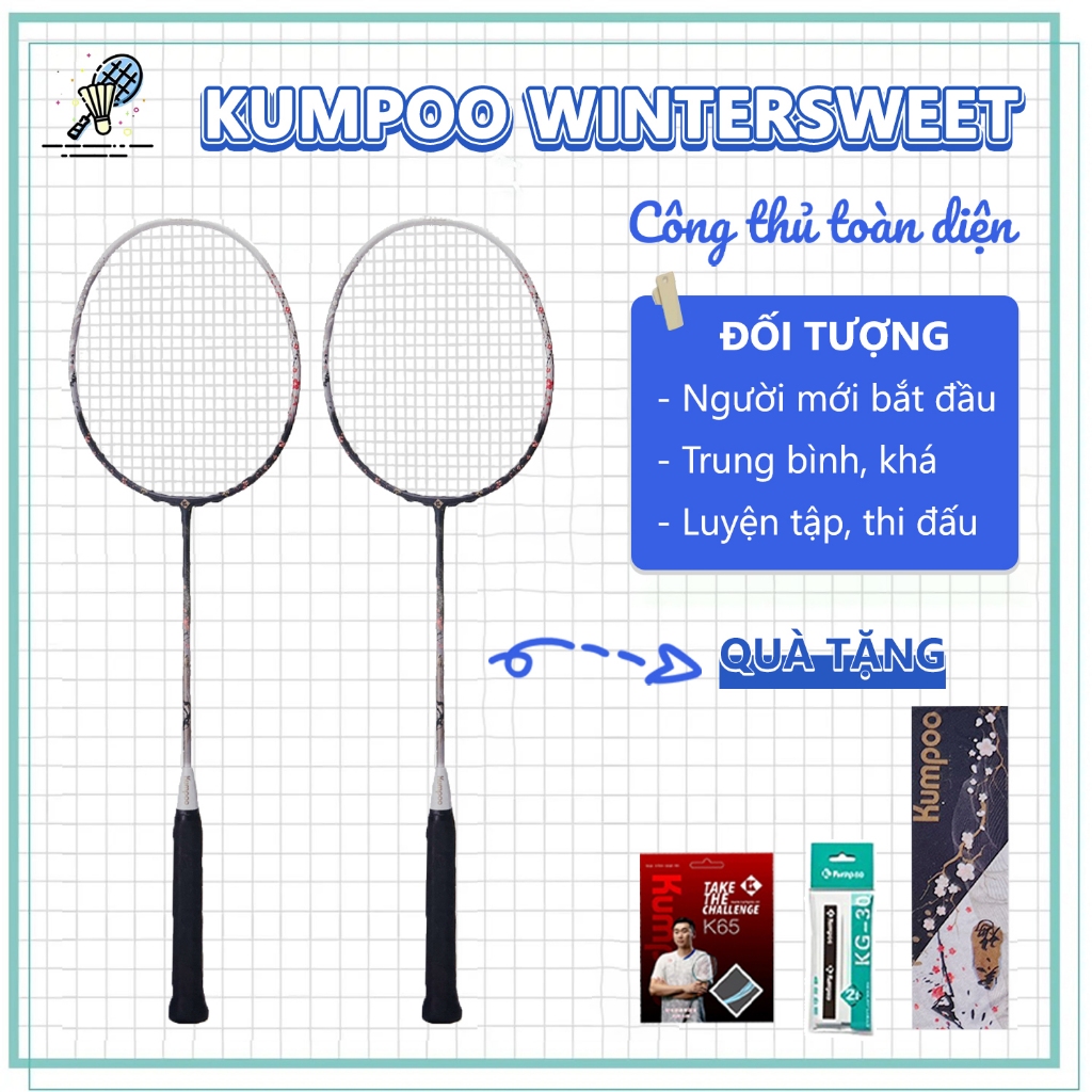 Kumpoo Wintersweet Badminton Racket New Version 2024 Genuine 4U carbon ...