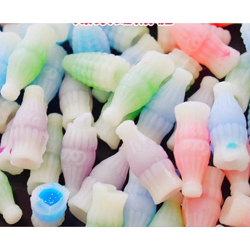 Buy 10 get 2 free Super cute coke bottle shaped wax candy | Shopee ...