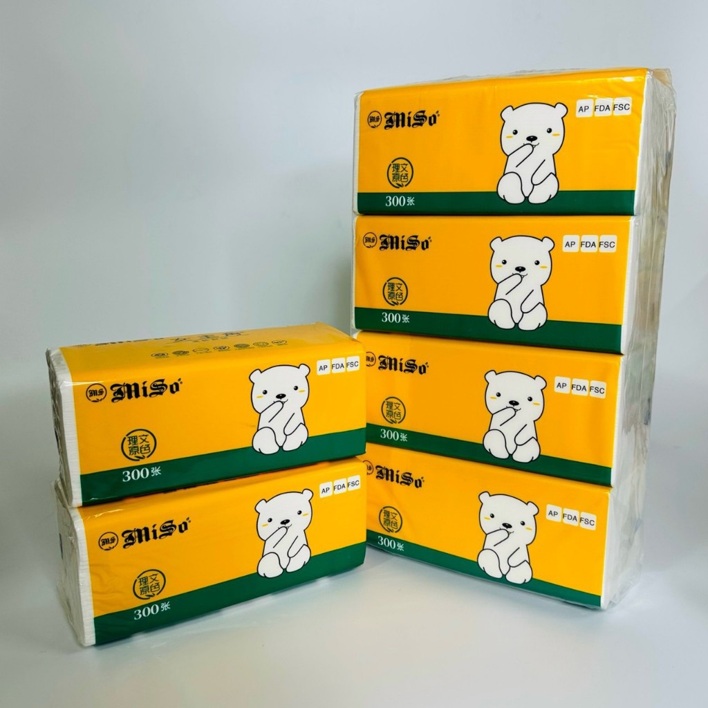 Combo 12 Packs Of MISO Silk Draw Paper 300 Sheets Of 3 Layers Of Tough ...